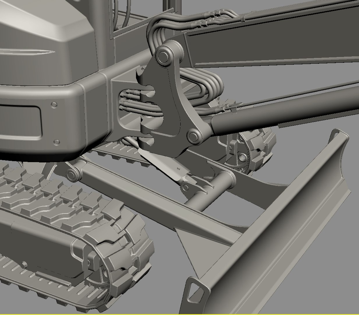 excavator bobcat e35 3d model