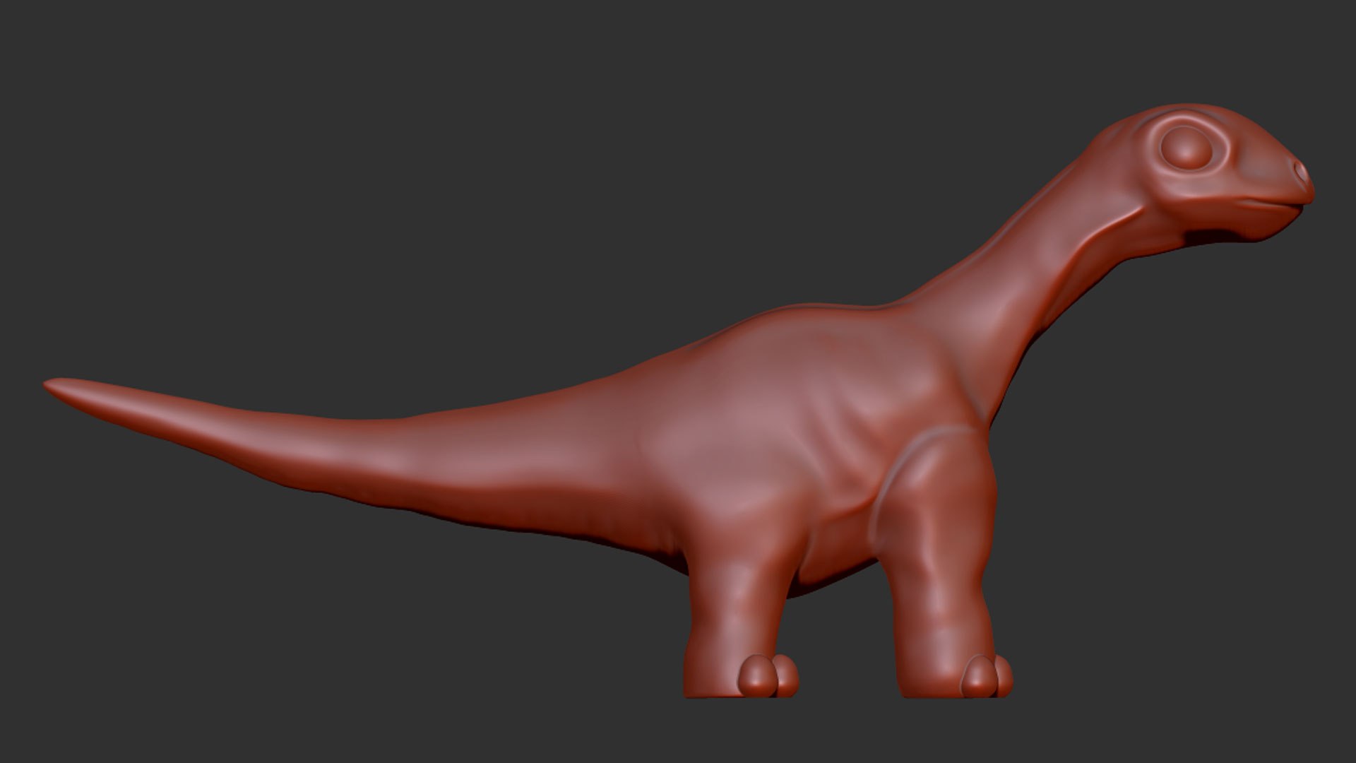 3D Model Brontosaurus Cartoon Dinosaur - TurboSquid 1722083