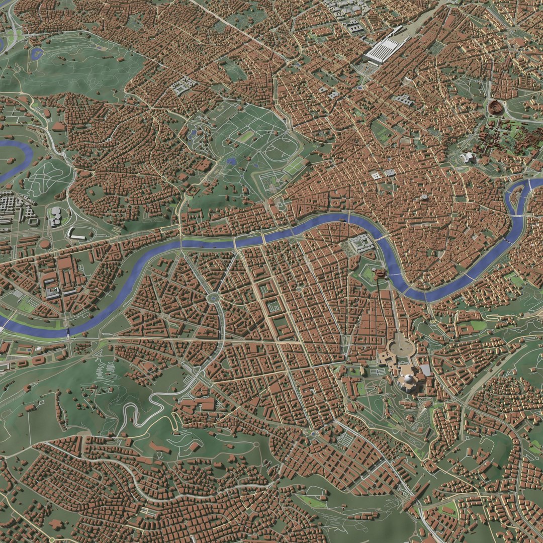 3D Model Rome Italy - City And Urban - TurboSquid 2215565