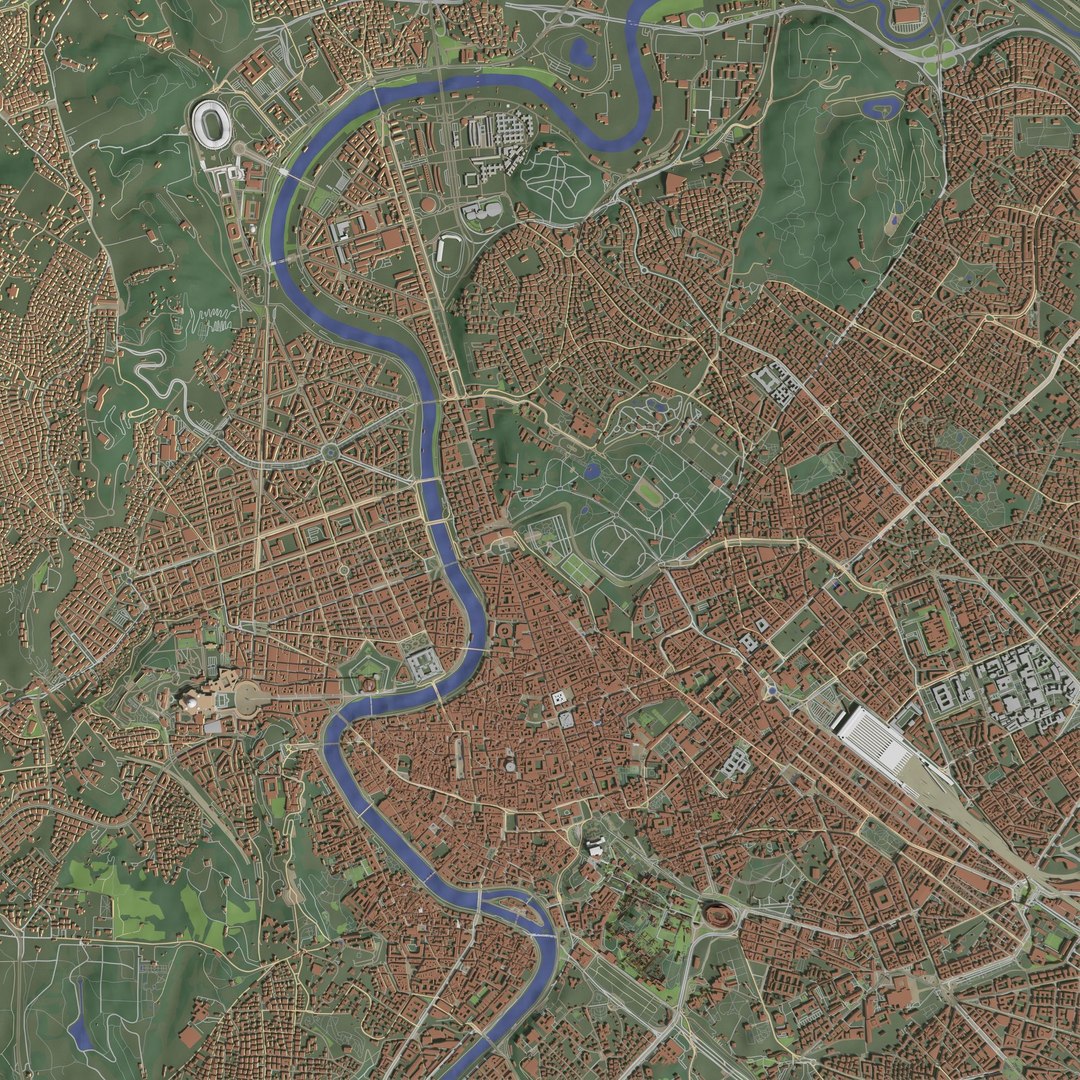 3D Model Rome Italy - City And Urban - TurboSquid 2215565