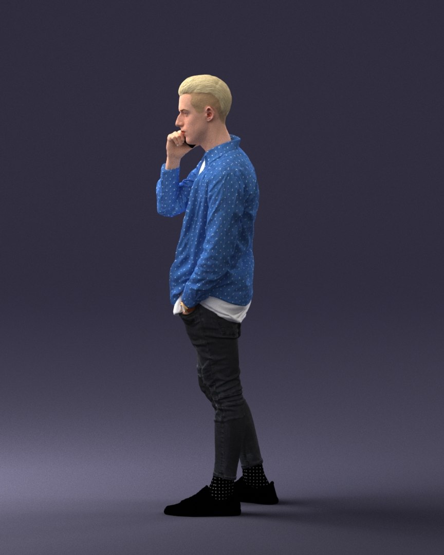 3D Man Mobile Model - TurboSquid 1392751