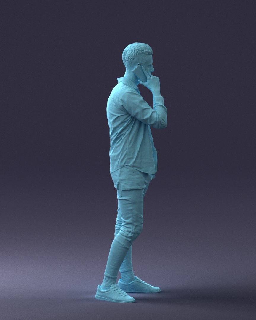 3D Man Mobile Model - TurboSquid 1392751