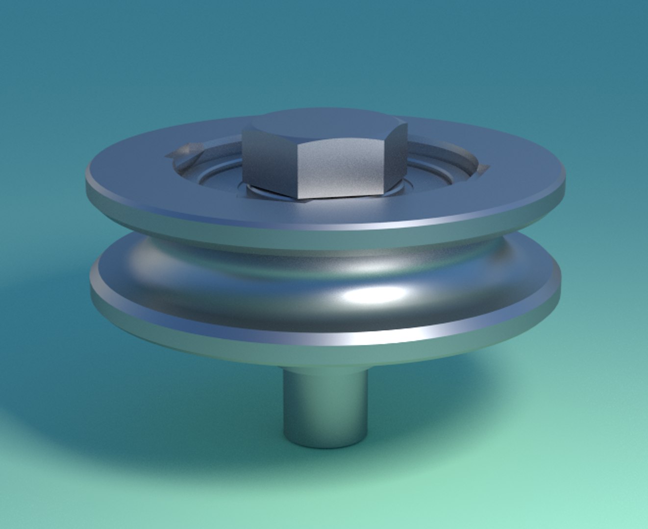 3d Model Of Guiding Wheel Bearing