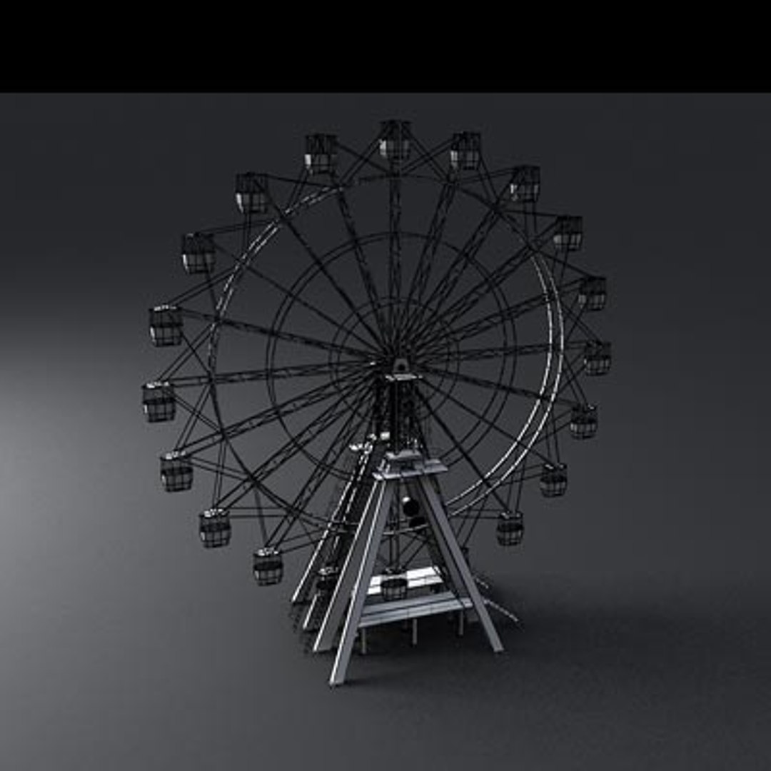 Ferris Wheel Amusement Park 3d Model