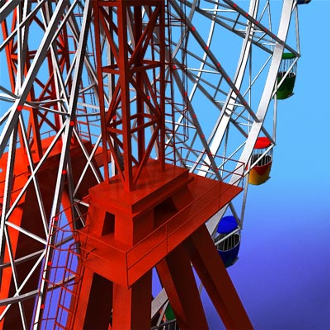 Ferris Wheel Amusement Park 3d Model