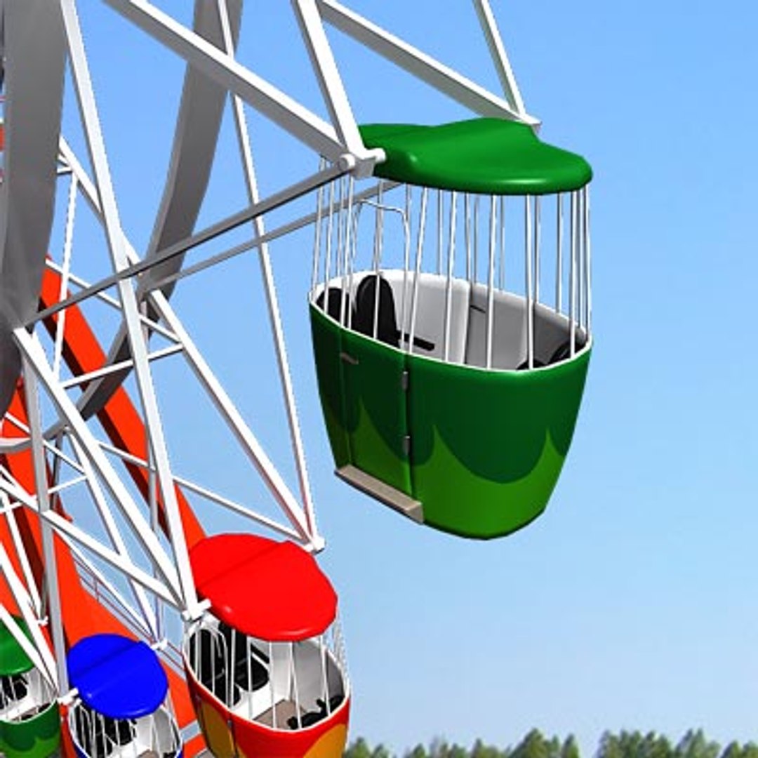Ferris Wheel Amusement Park 3d Model