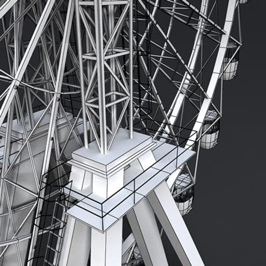 Ferris Wheel Amusement Park 3d Model