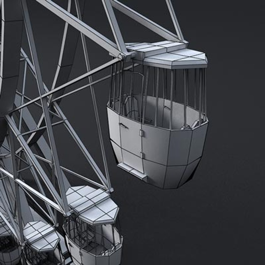 Ferris Wheel Amusement Park 3d Model