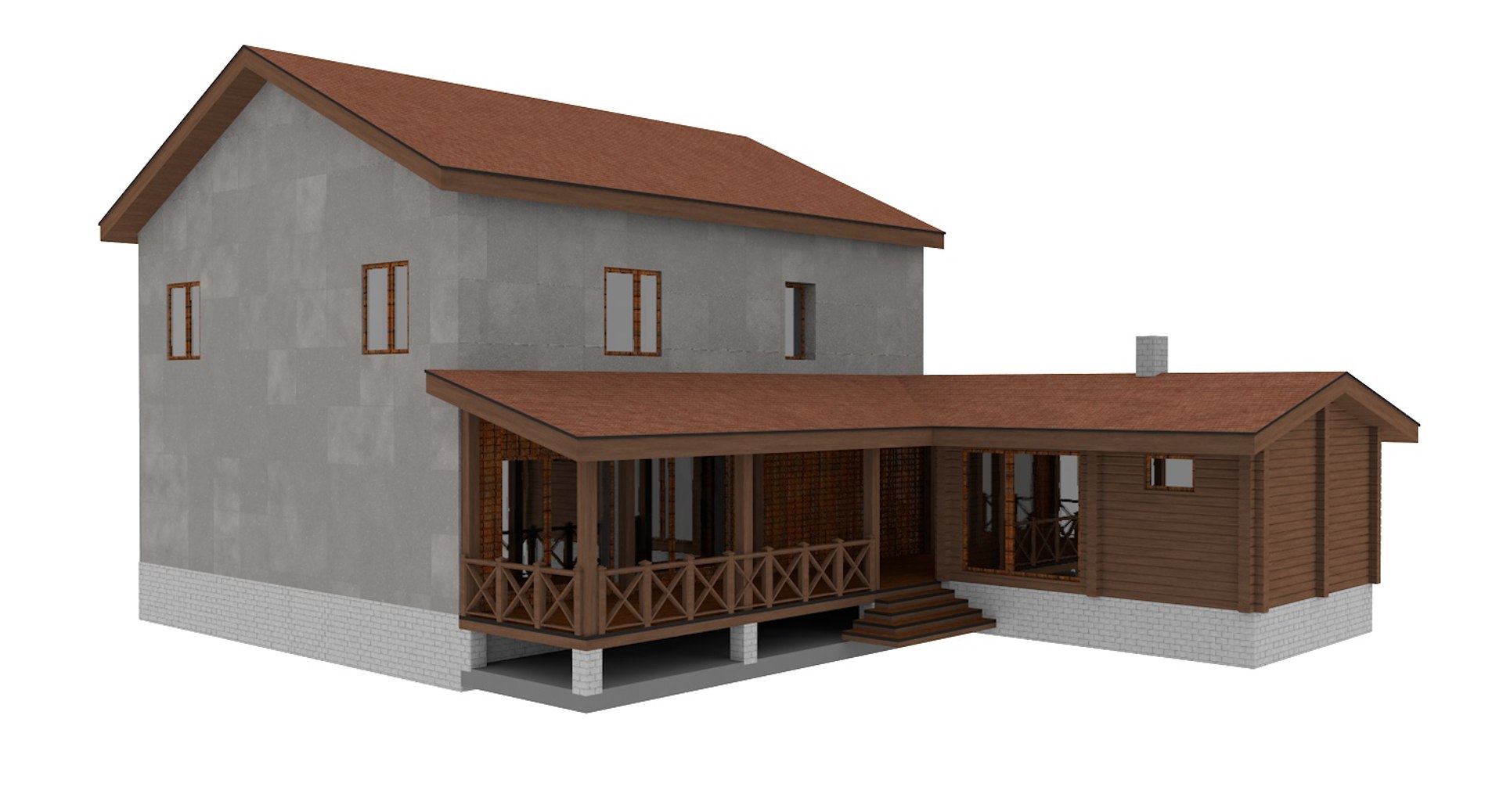 Simple Stone House 2 3D - TurboSquid 1245330