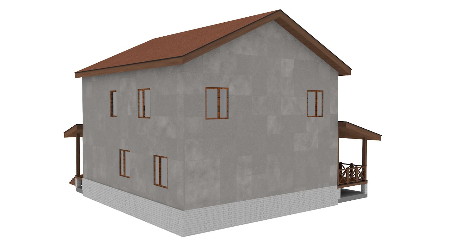 Simple Stone House 2 3D - TurboSquid 1245330