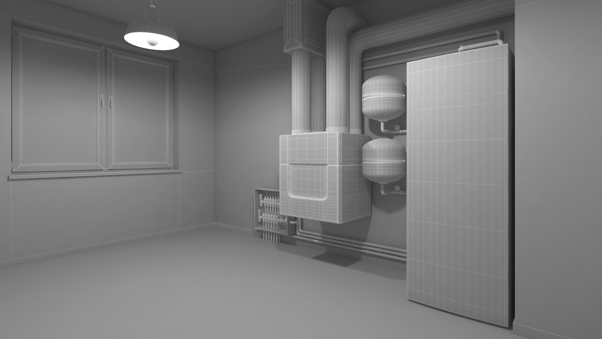 3D Technical Room - TurboSquid 1809685