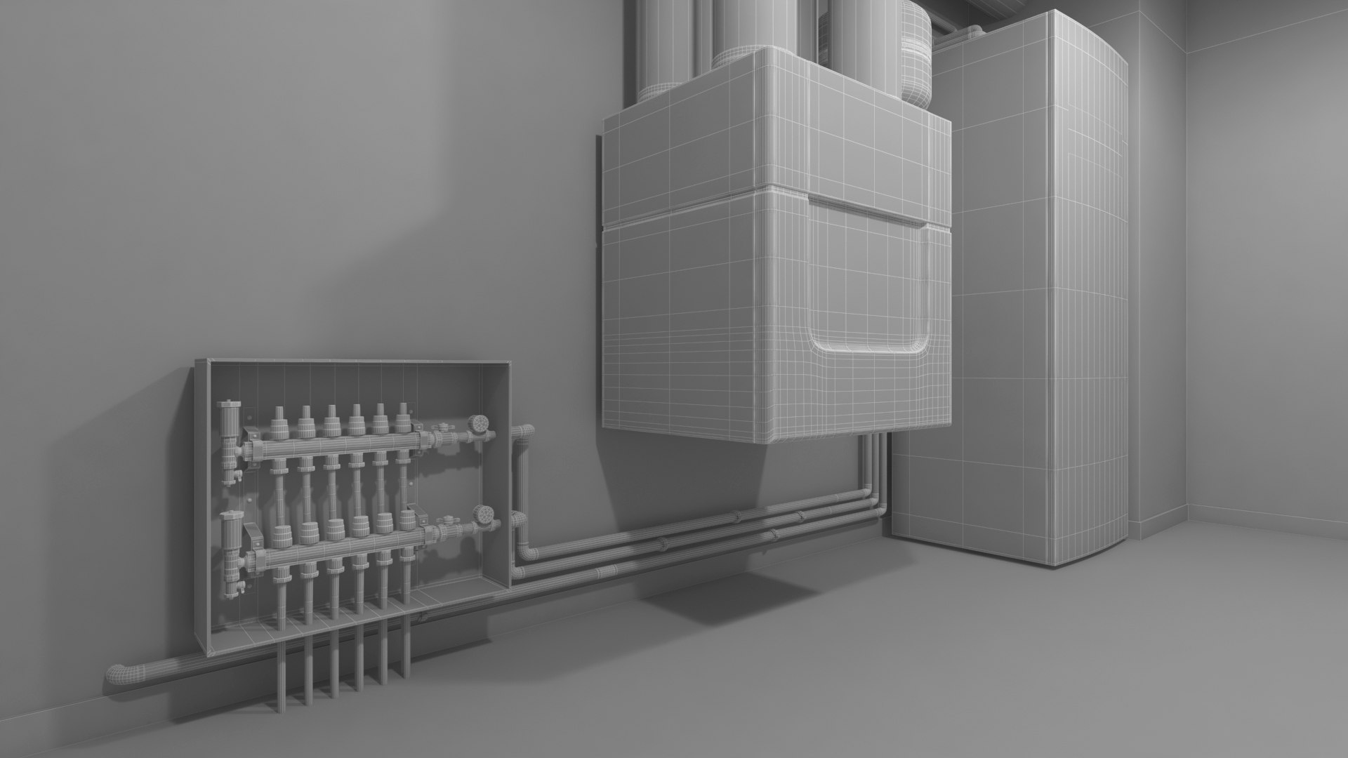 3D Technical Room - TurboSquid 1809685