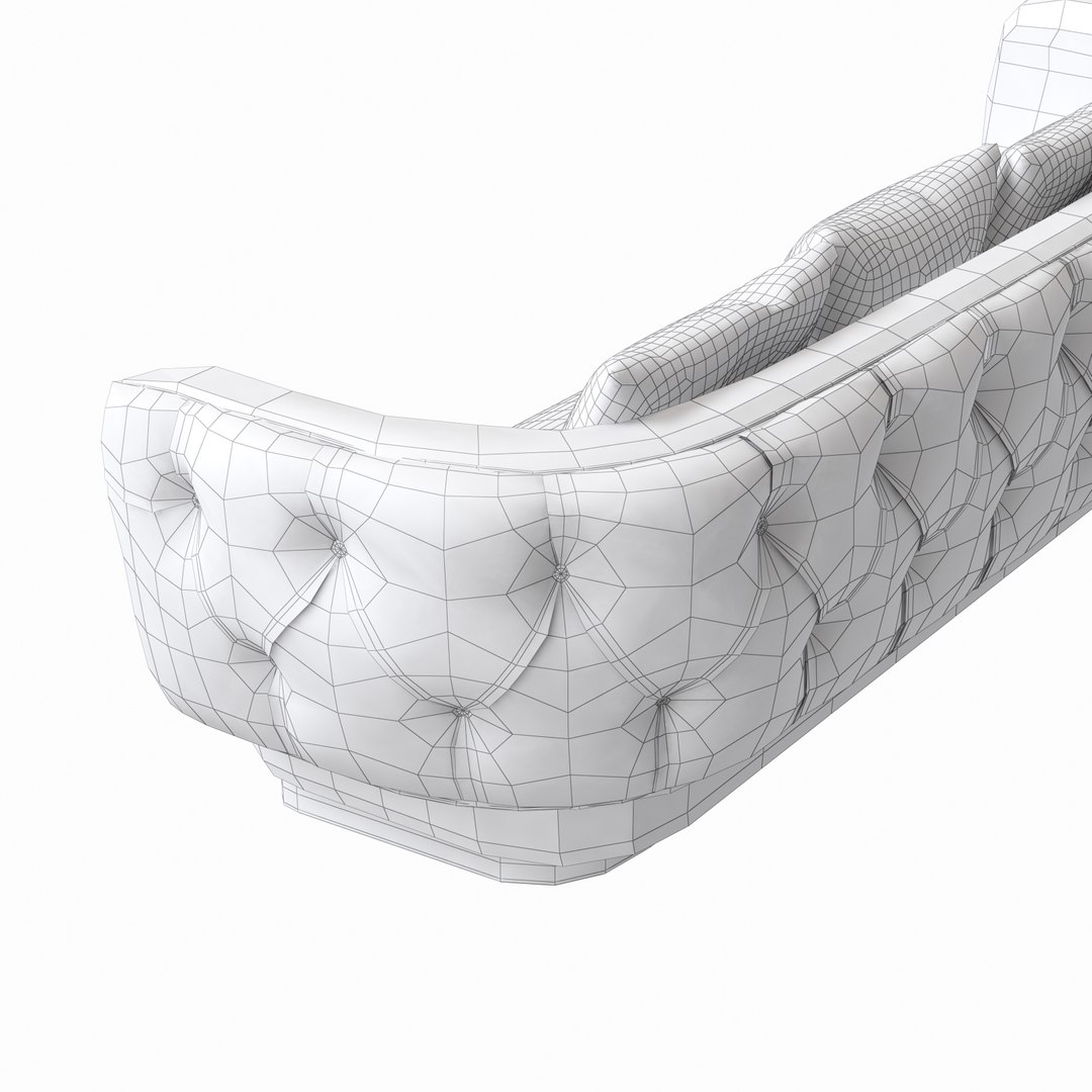 3D Simon Tufted Upholstered Sofa Interior - TurboSquid 1249946