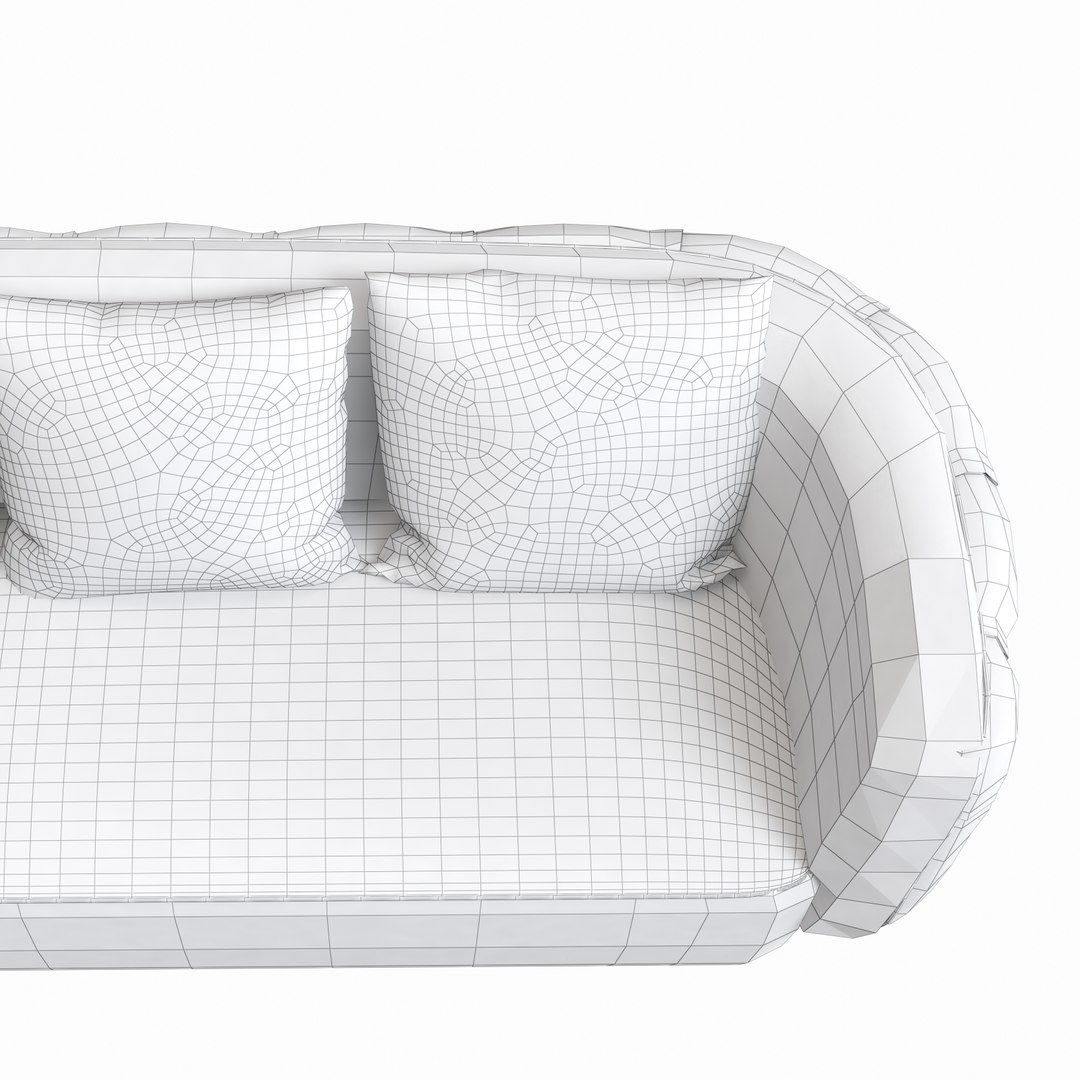 3D Simon Tufted Upholstered Sofa Interior - TurboSquid 1249946