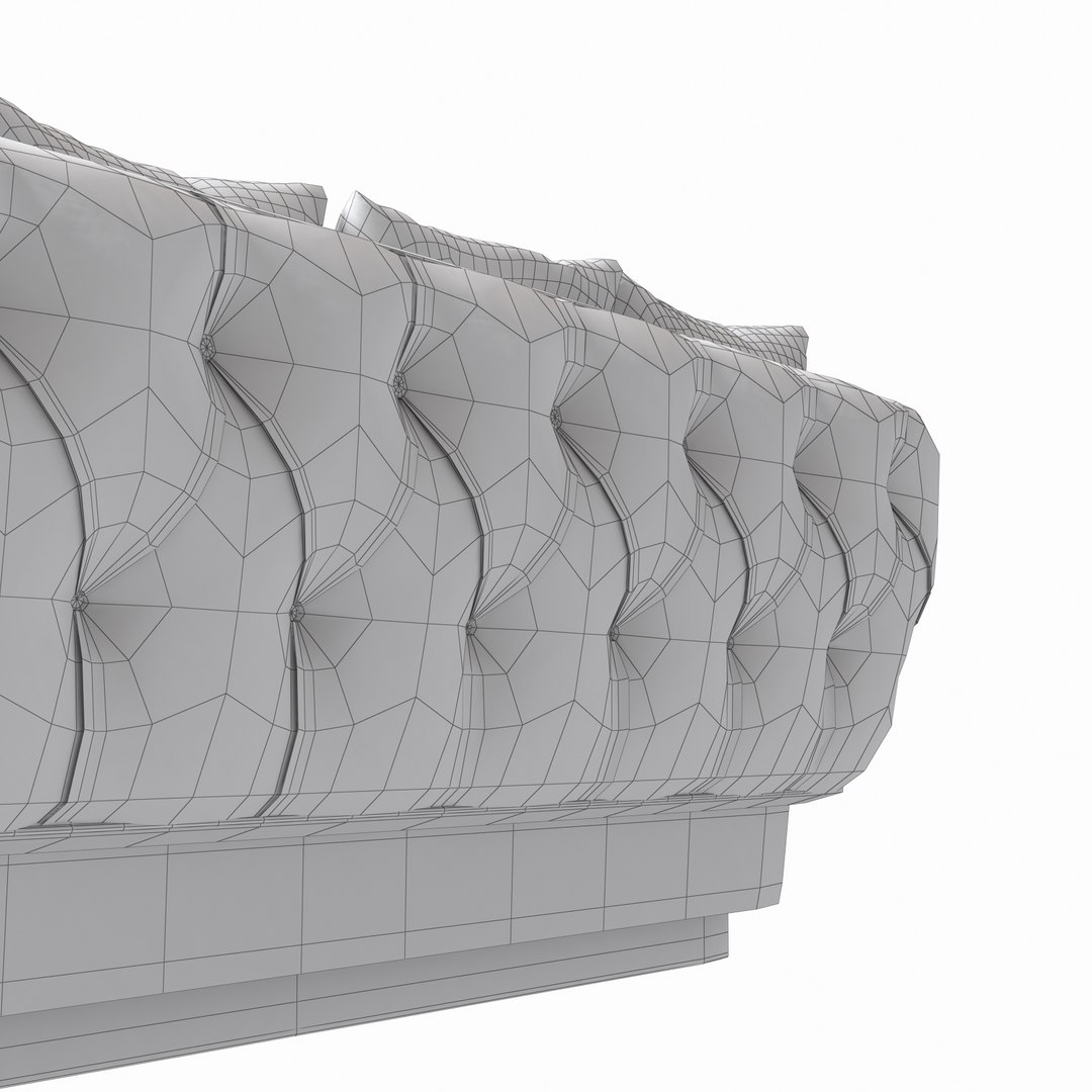 3D Simon Tufted Upholstered Sofa Interior - TurboSquid 1249946