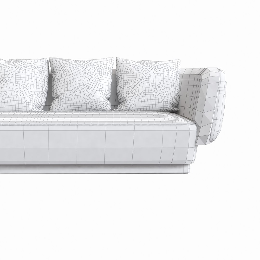 3D Simon Tufted Upholstered Sofa Interior - TurboSquid 1249946