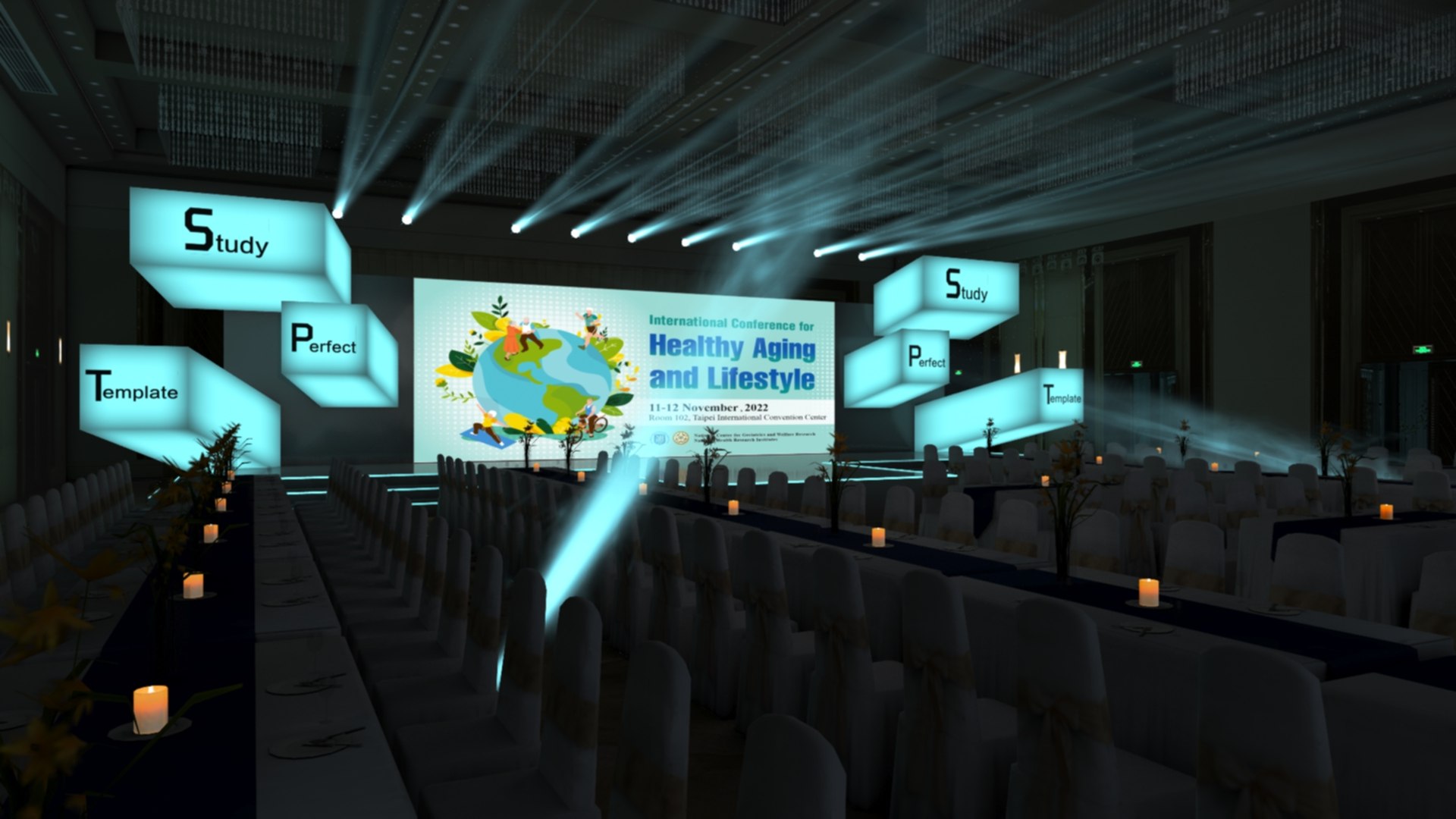 3D Stage Truss Meeting Hall Assembly Hall Conference Concert Hall Model ...