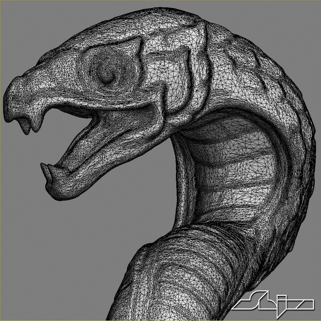 3dsmax thailand snake sculpture