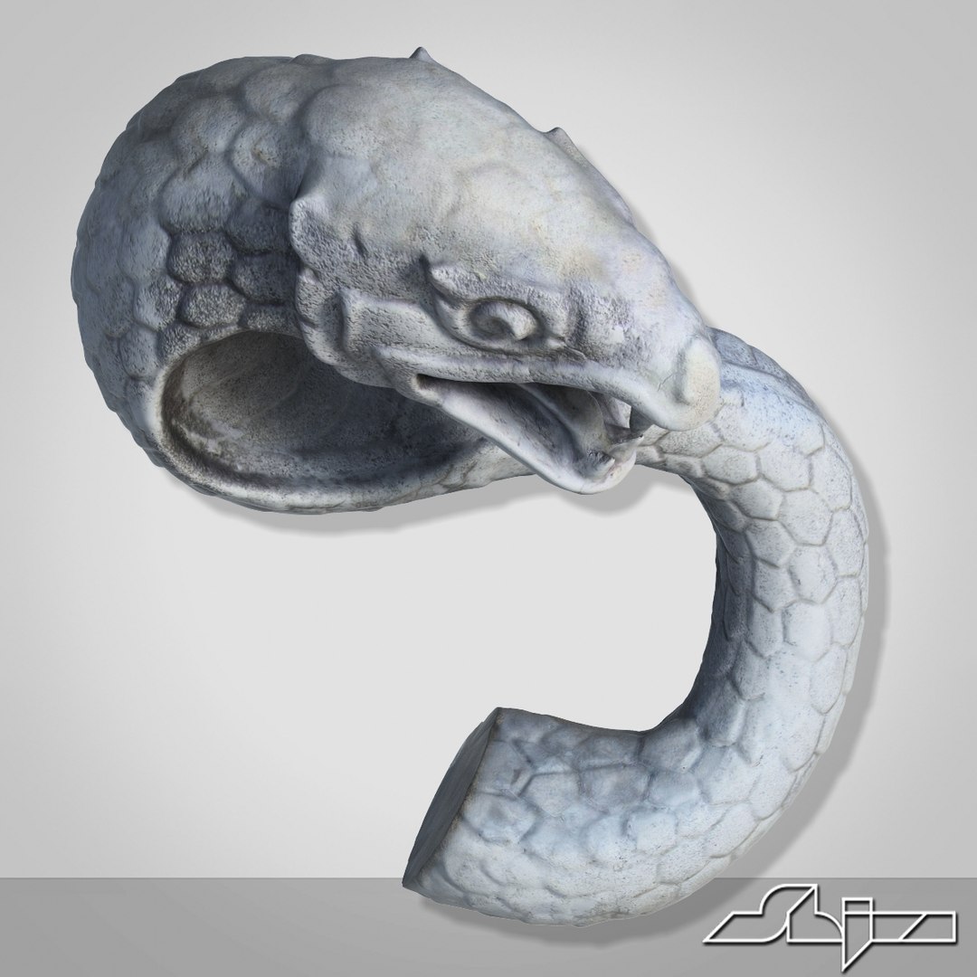 3dsmax thailand snake sculpture