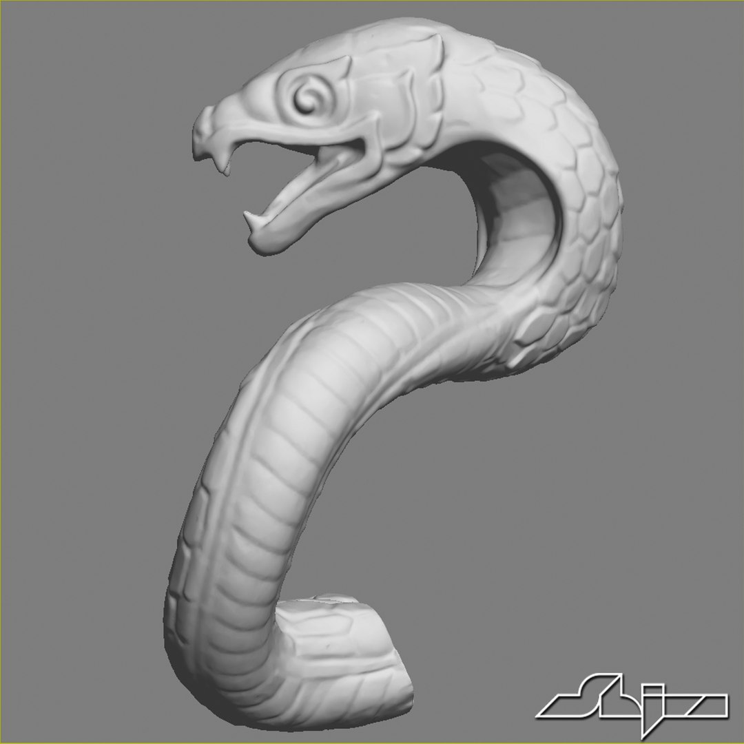 3dsmax thailand snake sculpture