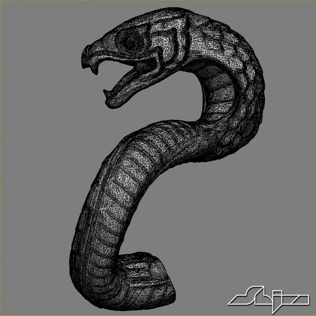 3dsmax thailand snake sculpture