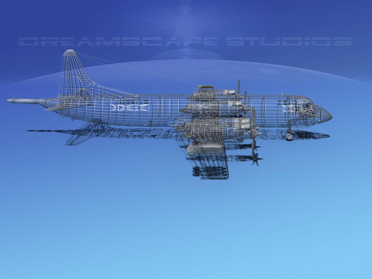 3d orion lockheed p-3 navy model