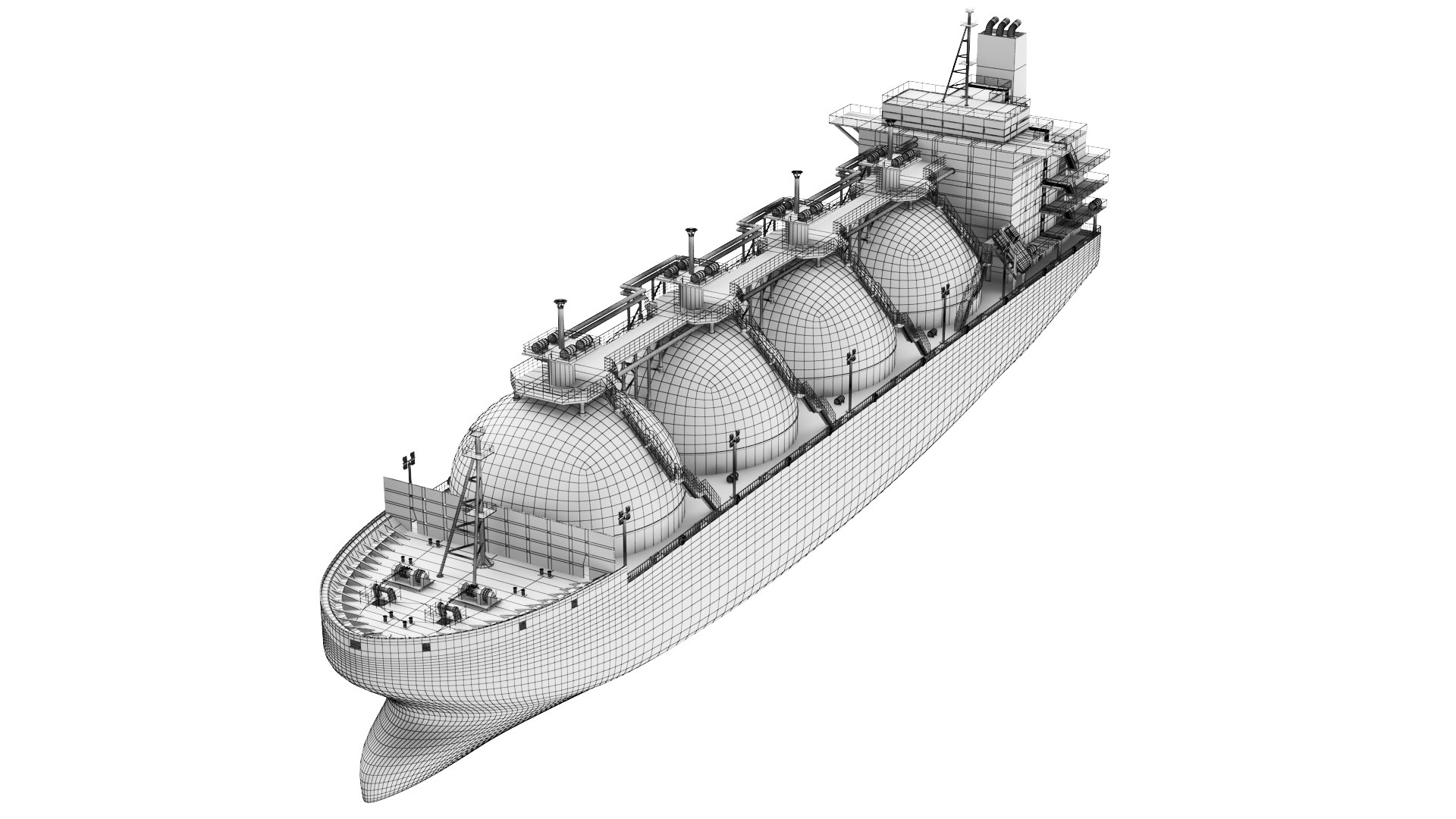 Detailed Oil Platform And Ship 3D Model - TurboSquid 2260310