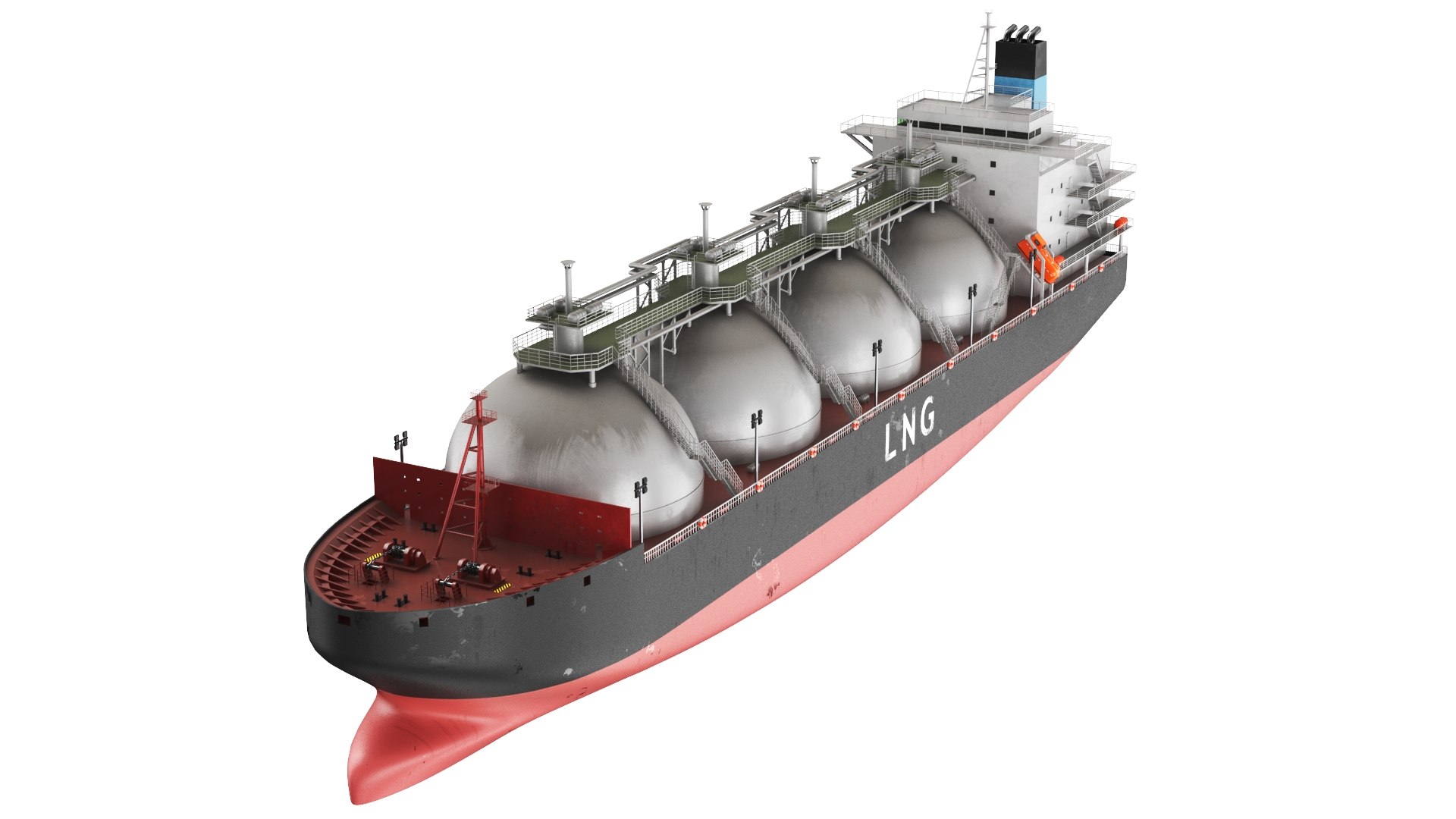 Detailed Oil Platform And Ship 3D Model - TurboSquid 2260310