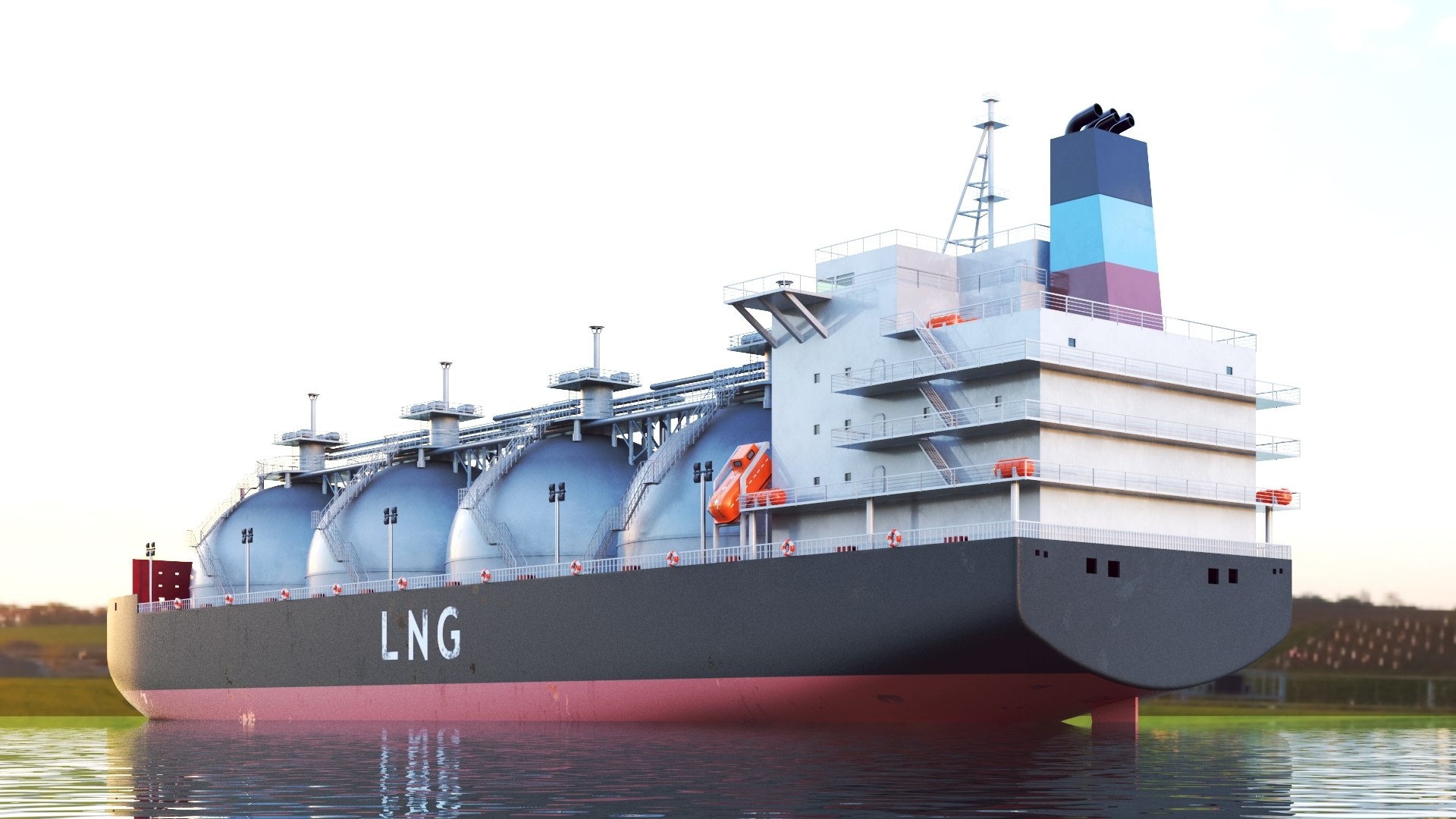 Detailed Oil Platform And Ship 3D Model - TurboSquid 2260310