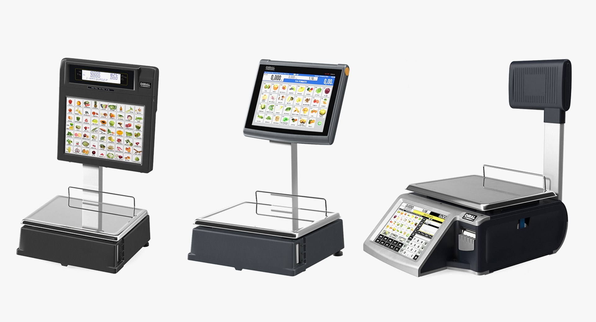 Self Service Scales Collection 2 3D Model - TurboSquid 1967496