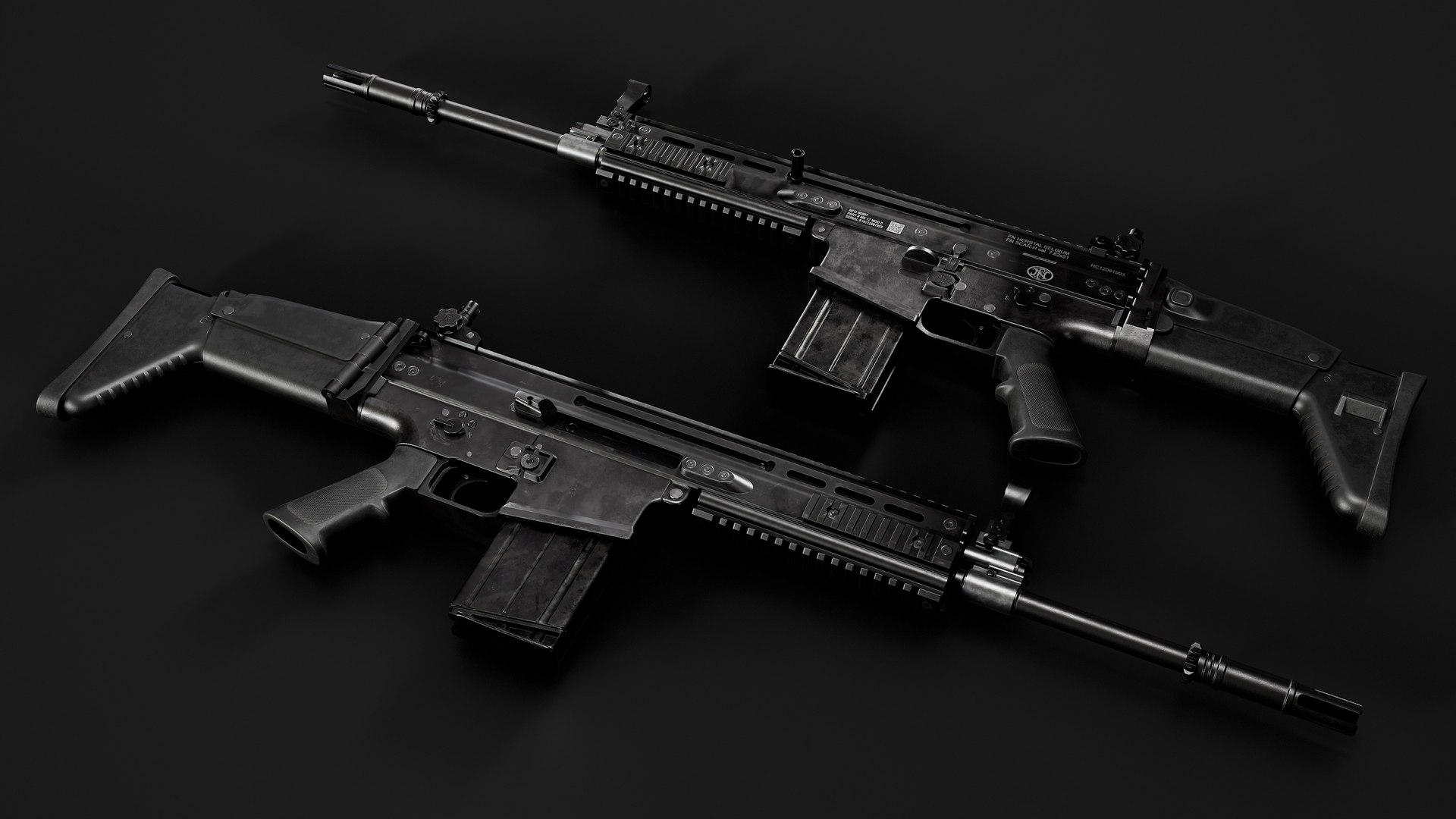3D FN SCAR-H Model - TurboSquid 2122460
