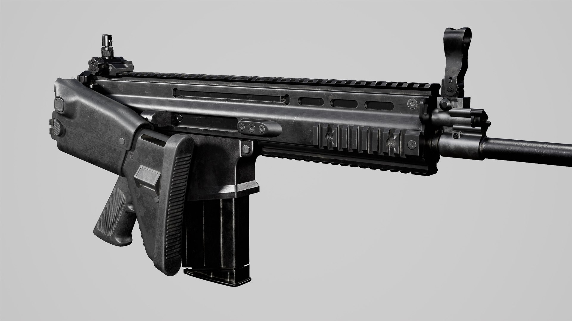 3D FN SCAR-H Model - TurboSquid 2122460