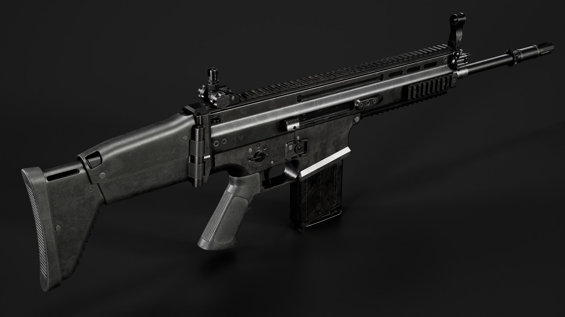 3D FN SCAR-H Model - TurboSquid 2122460