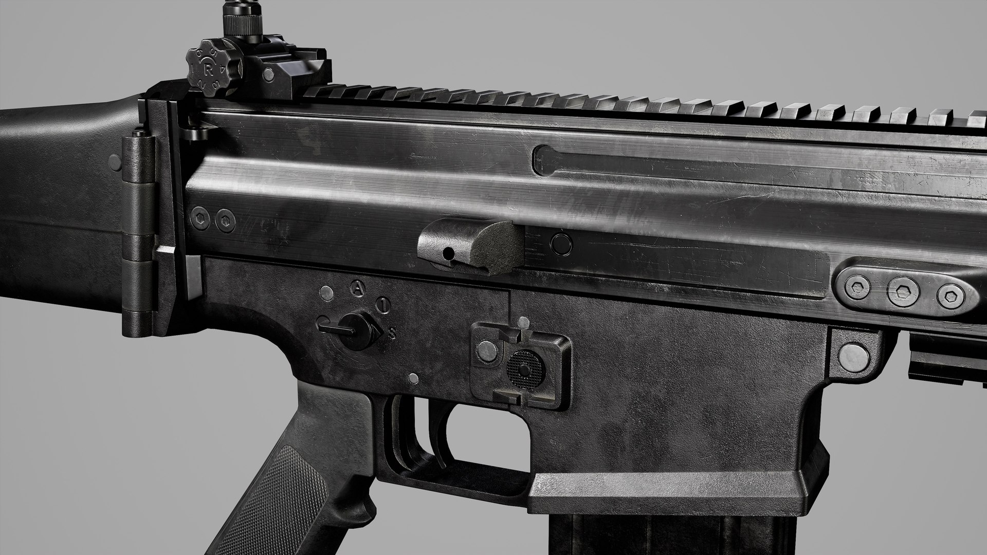 3D FN SCAR-H Model - TurboSquid 2122460