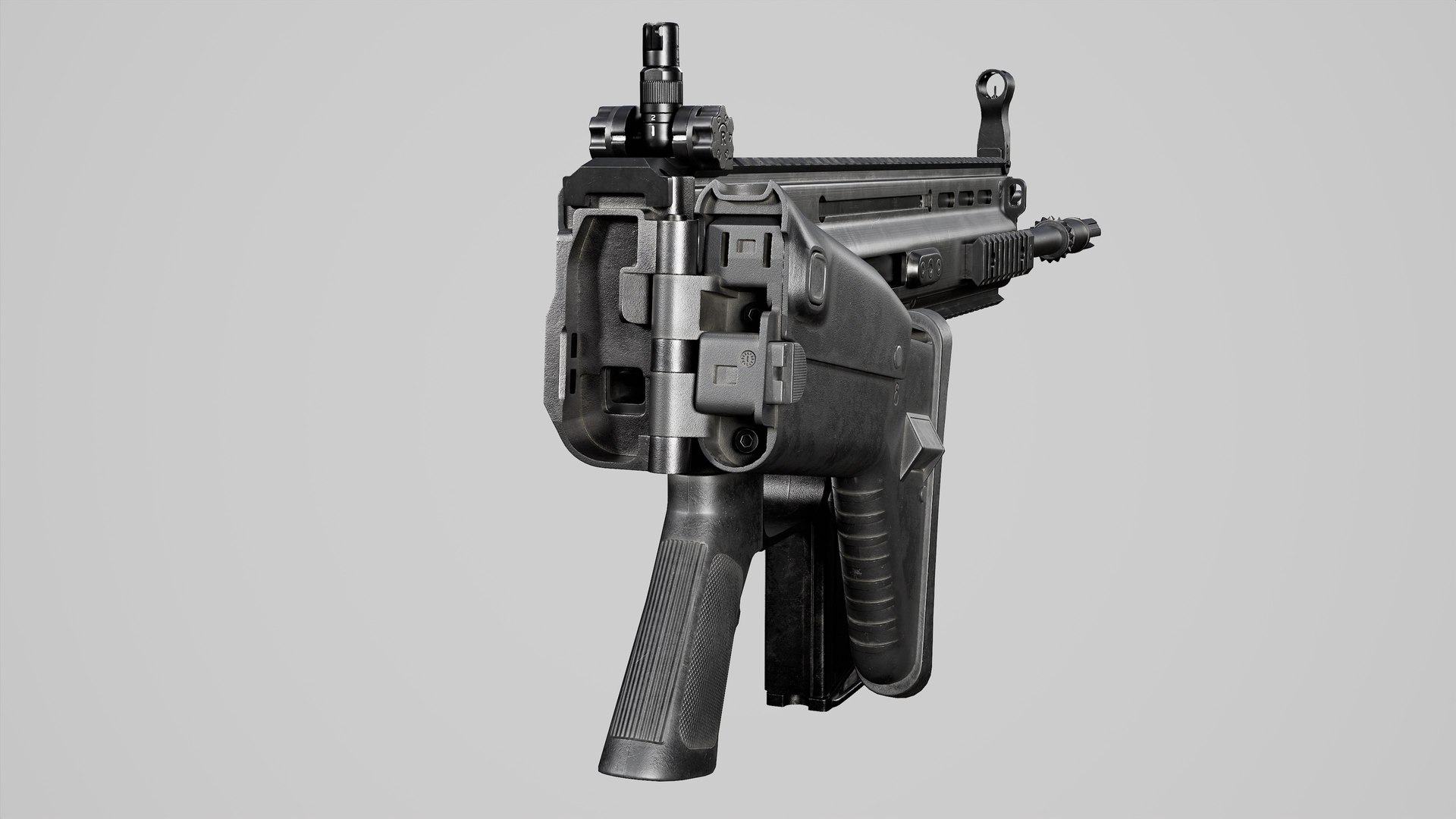 3D FN SCAR-H Model - TurboSquid 2122460