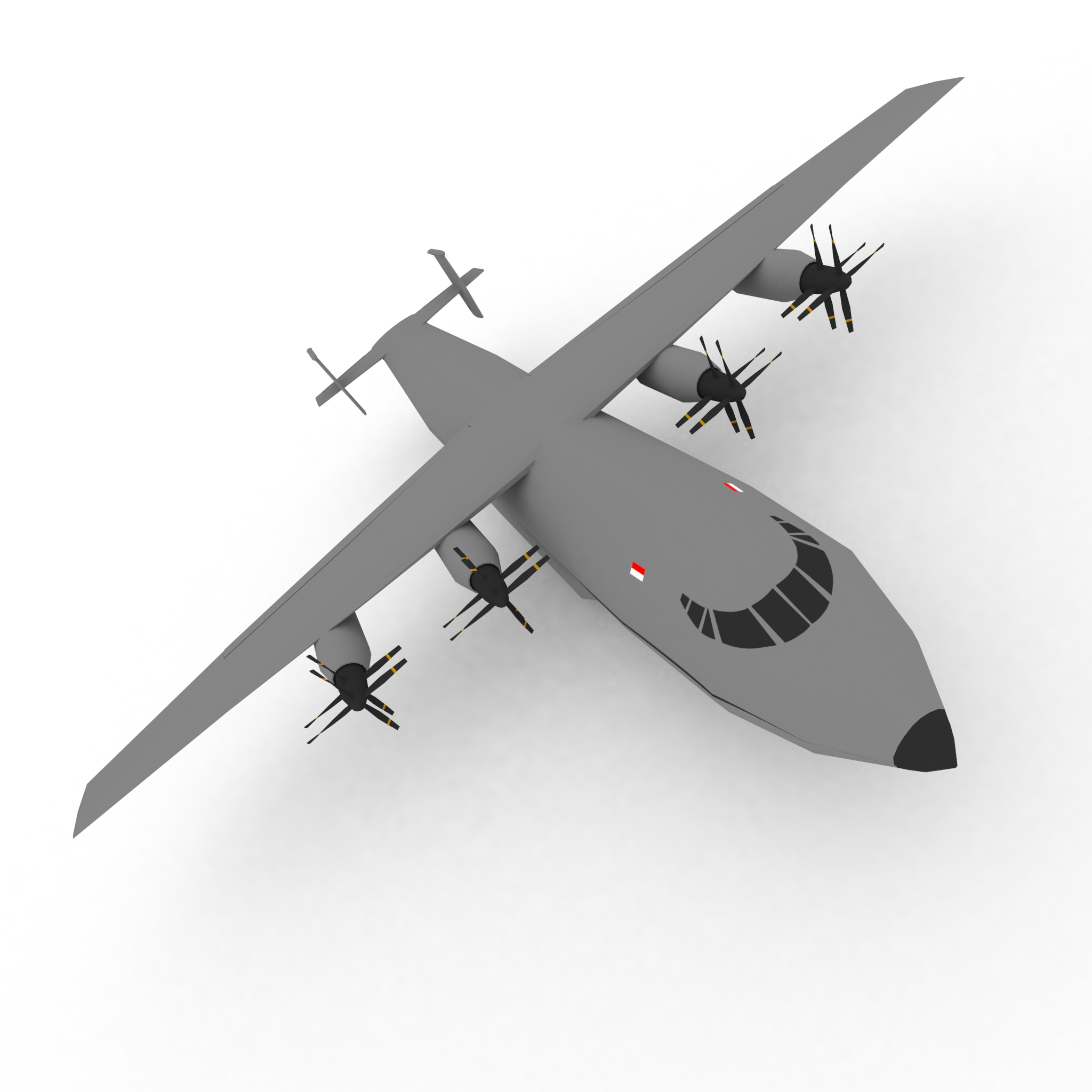 Low Poly Antonov An-22 Cargo Airplane model - TurboSquid 1716443