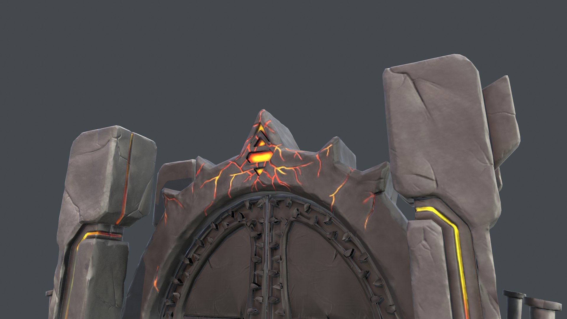 3D boss door videogame asset - TurboSquid 1474617