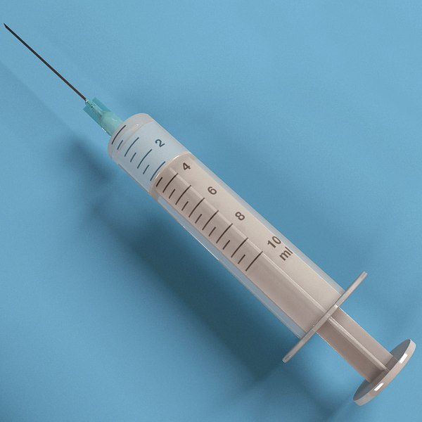 syringes modelled 3d model