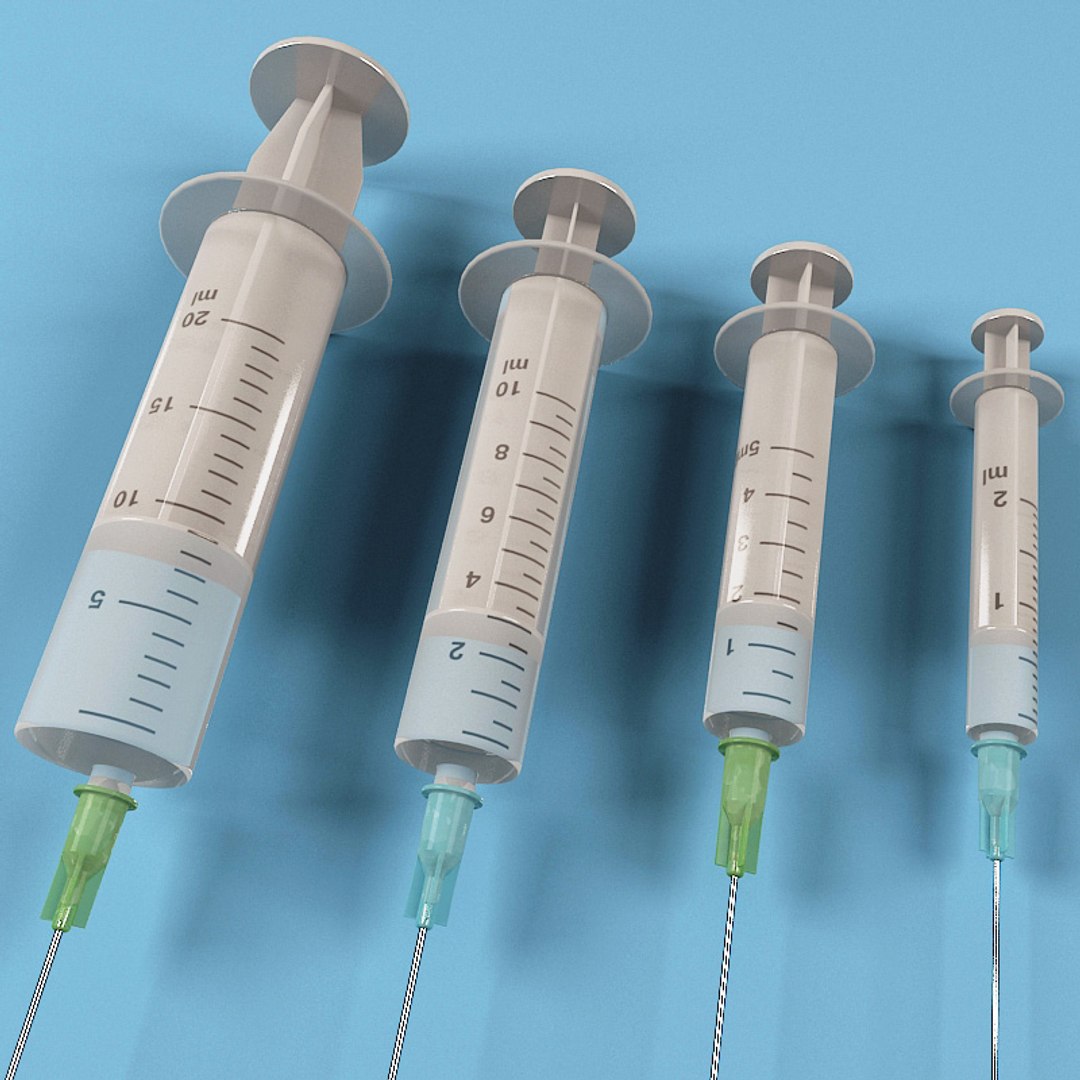 Syringes Modelled 3d Model