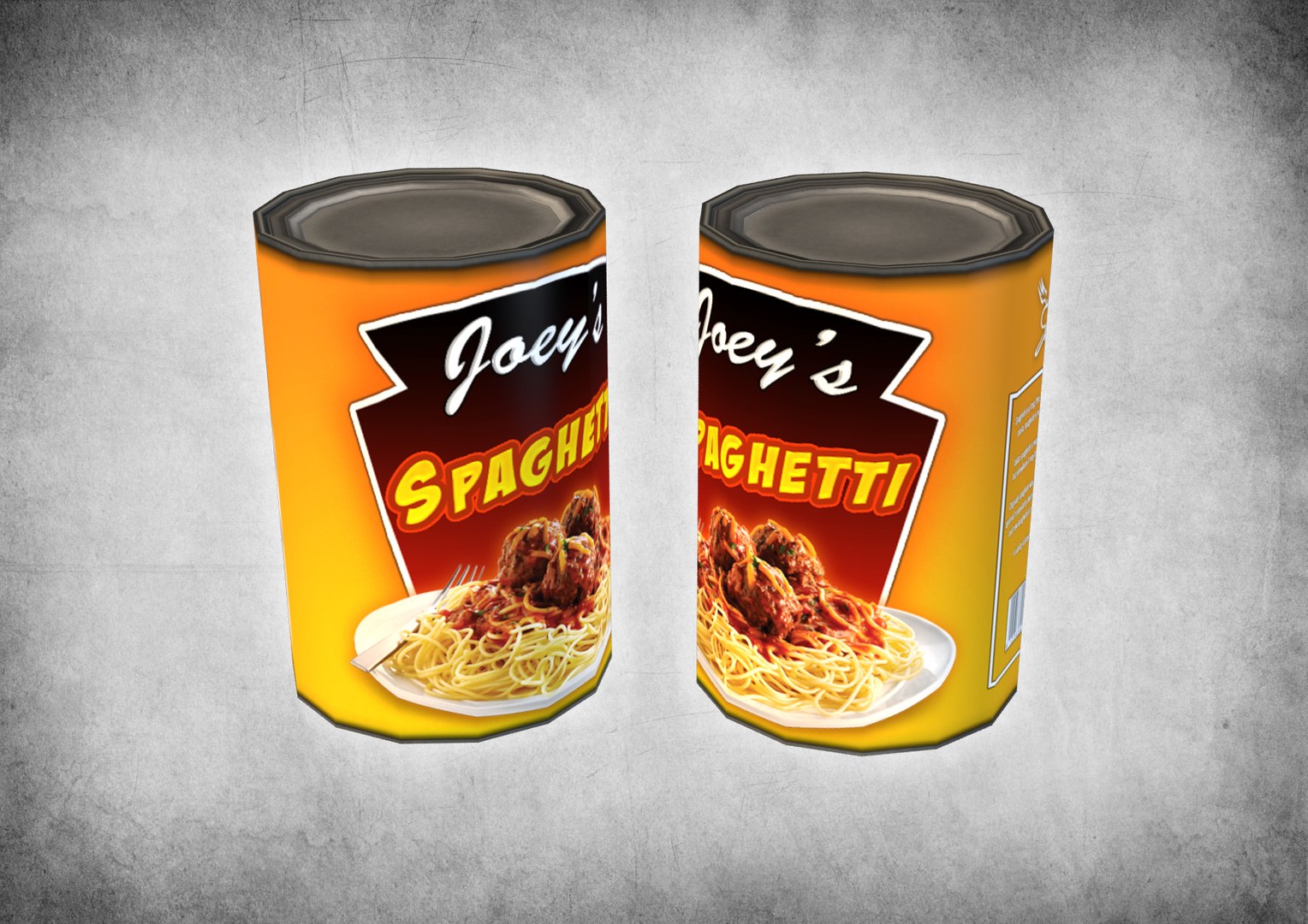 canned spaghetti 3d dxf