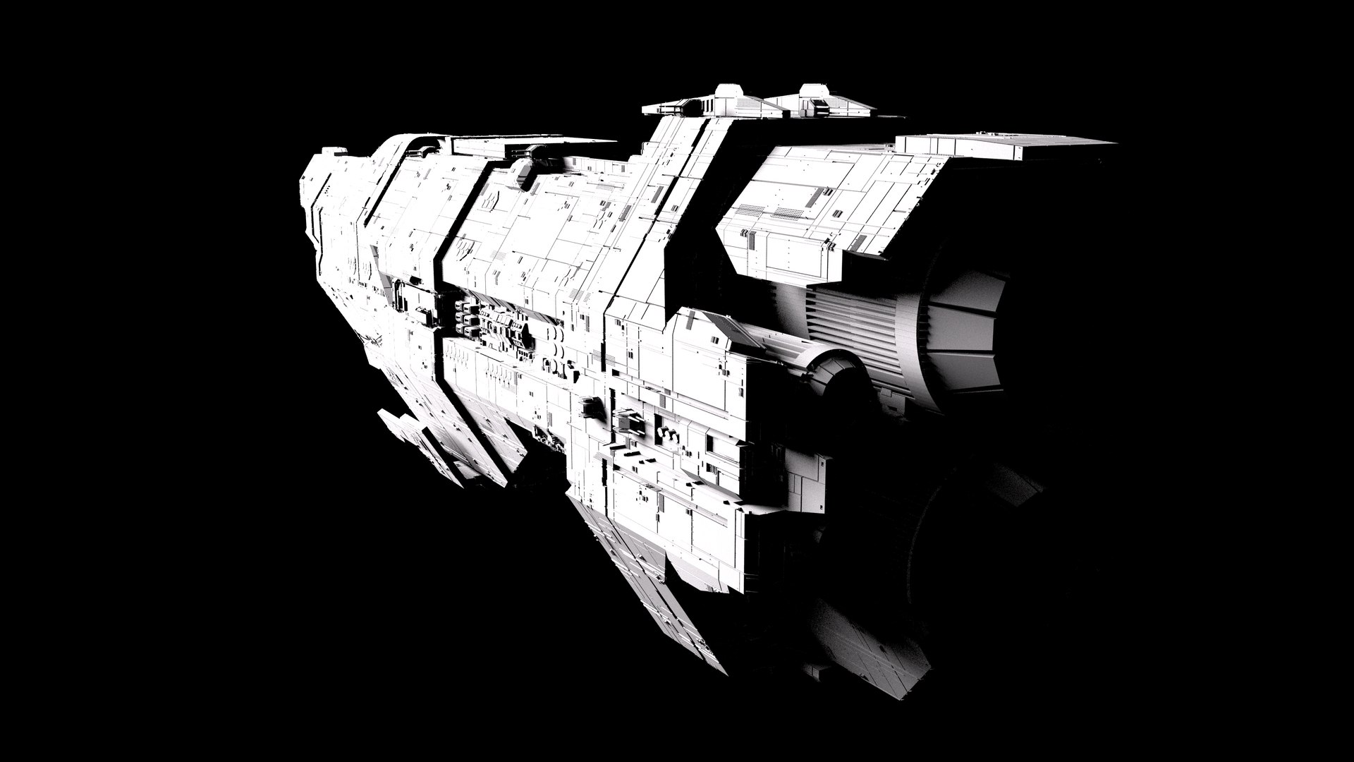 3D Marathon Class Heavy Cruiser Model - TurboSquid 2353048