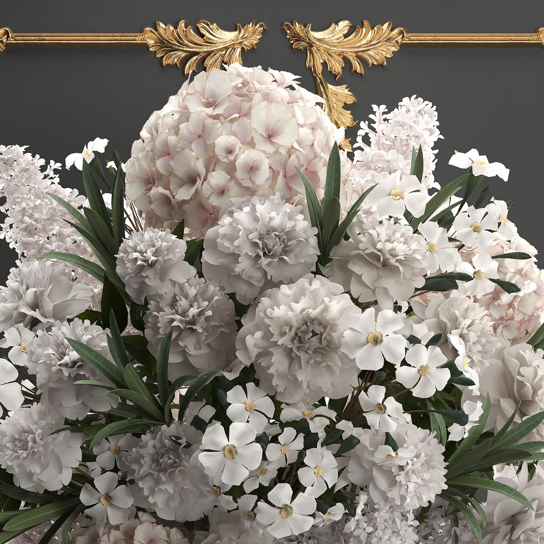 3D Bouquet Flowers Gift Box - TurboSquid 1481450