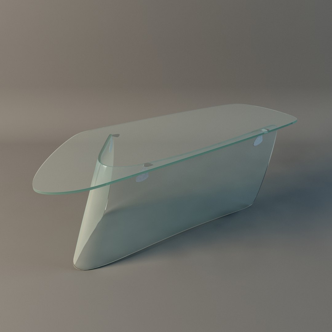 Graph Glass Table 3d Model