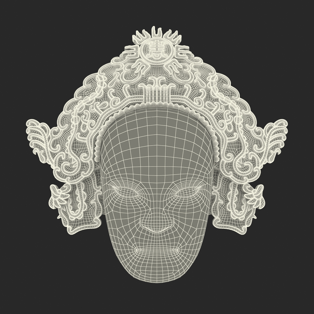 3D asian mask - TurboSquid 739276