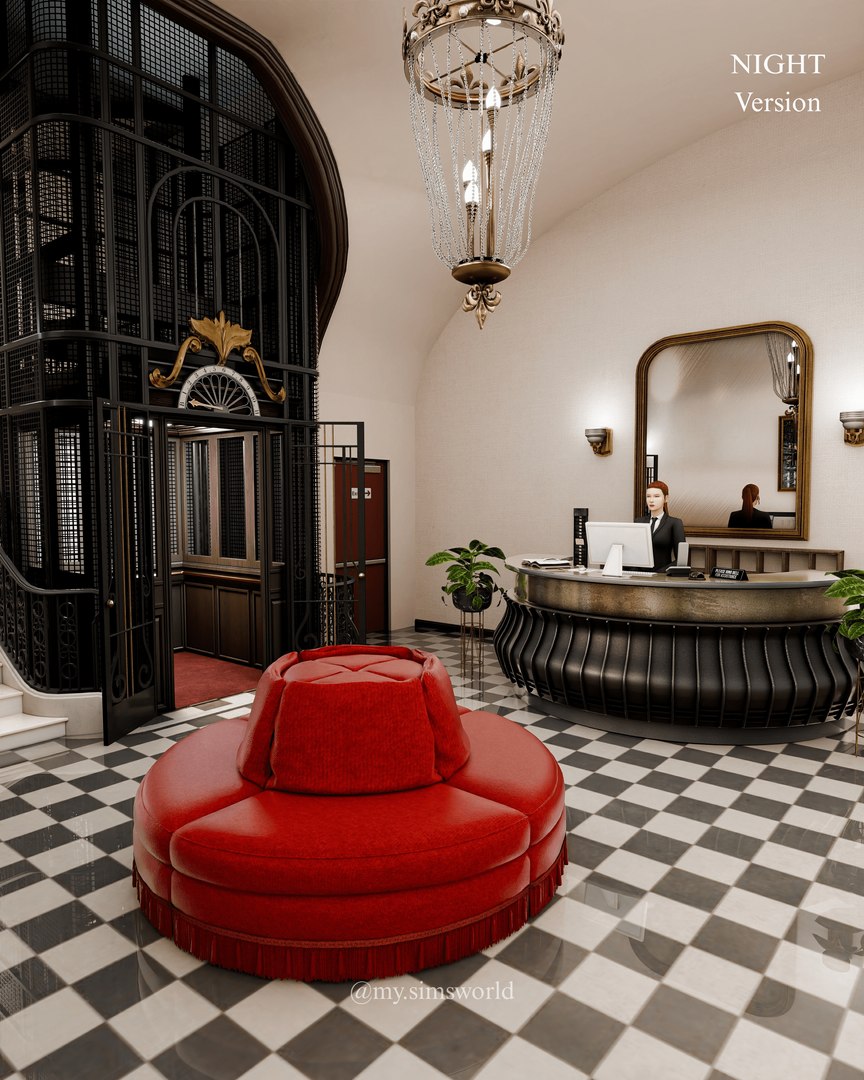 Free Hotel Entrance Blender Scene - DAY And NIGHT 3D Model - TurboSquid ...