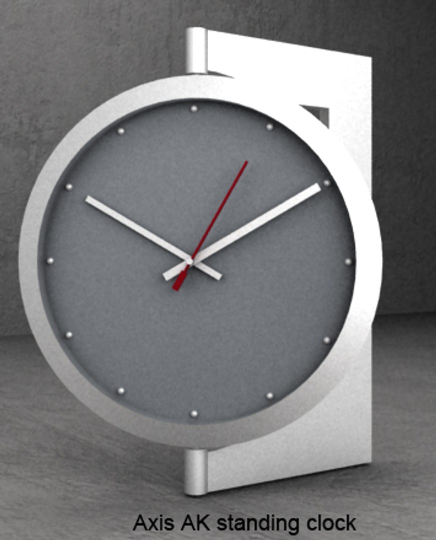 3d modern clock wall
