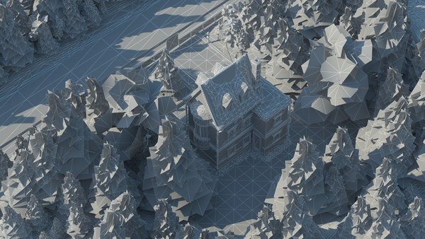 3ds max christmas house