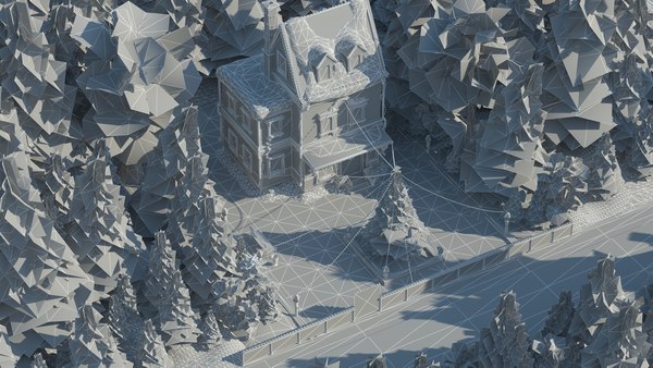 3ds max christmas house