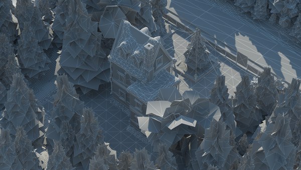 3ds max christmas house