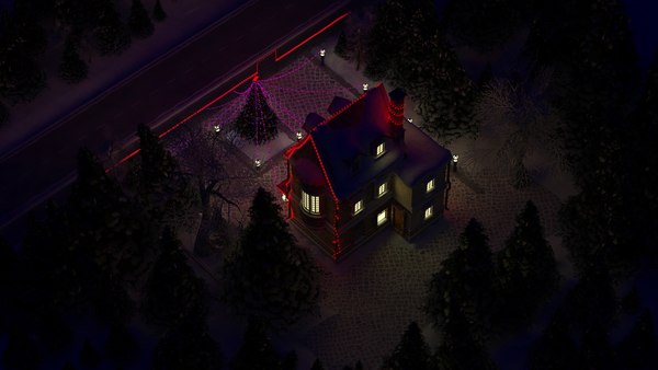 3ds max christmas house